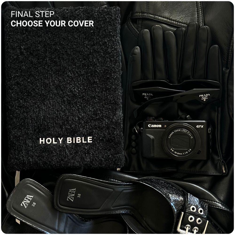 REDEEMED BARE BROWN BOUCLÉ BIBLE COVER – KAINOS STUDIOS